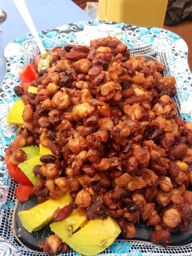 Local Food from Africa & X28; a Mixture of Beans and Maize& X29; Stock ...