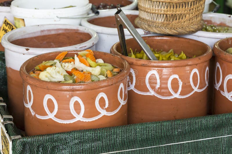 Local Food in Chania, Crete, Greece Stock Image - Image of chease, food ...