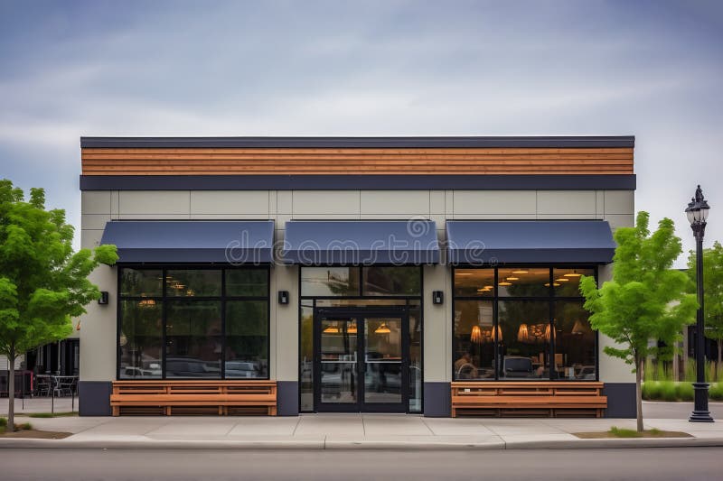 Local Grocery Store Facade Storefront, Daylight Stock Photo - Image of ...