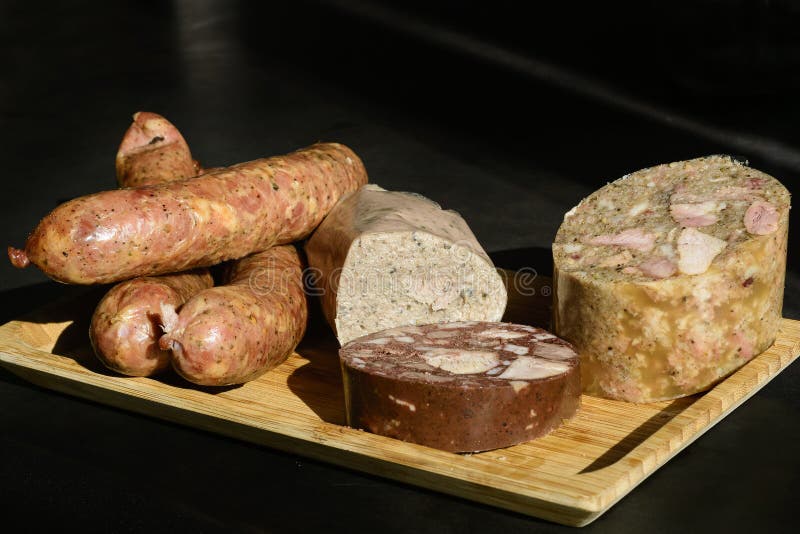 Local Home-made Meat Products Stock Image - Image of countryside ...