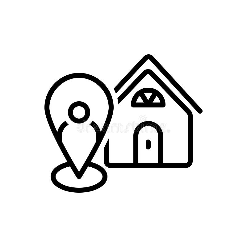 Neighborhood Black Glyph Icon Stock Vector - Illustration of icon ...