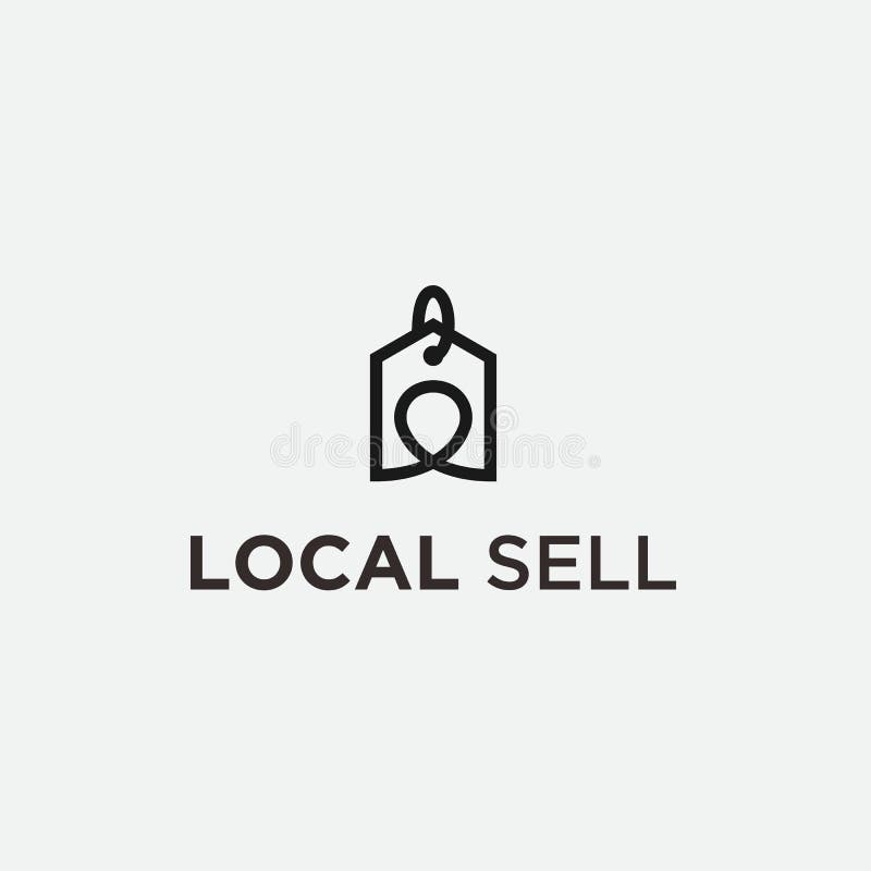 Local Logo Sell or Sell Vector Stock Vector - Illustration of ...