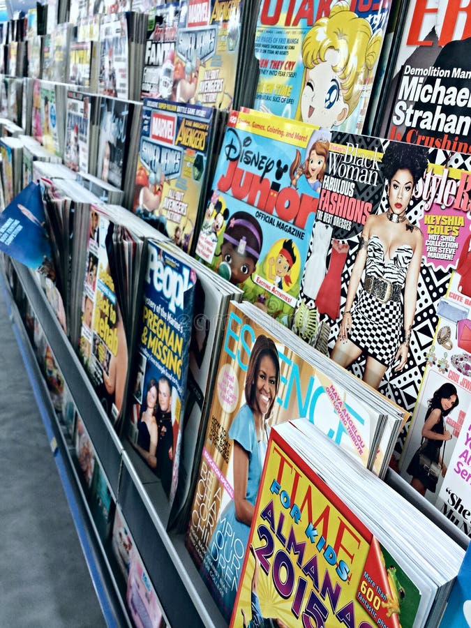 A local magazine rack editorial photography. Image of show - 43445207