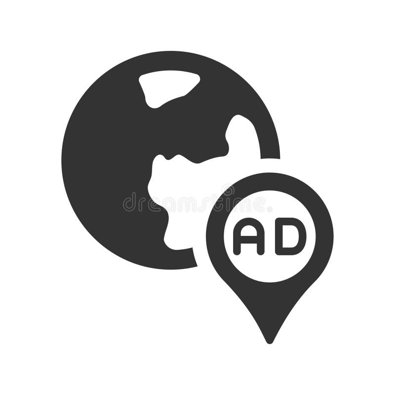 Local Market Advertisement Icon Stock Vector - Illustration of vector ...