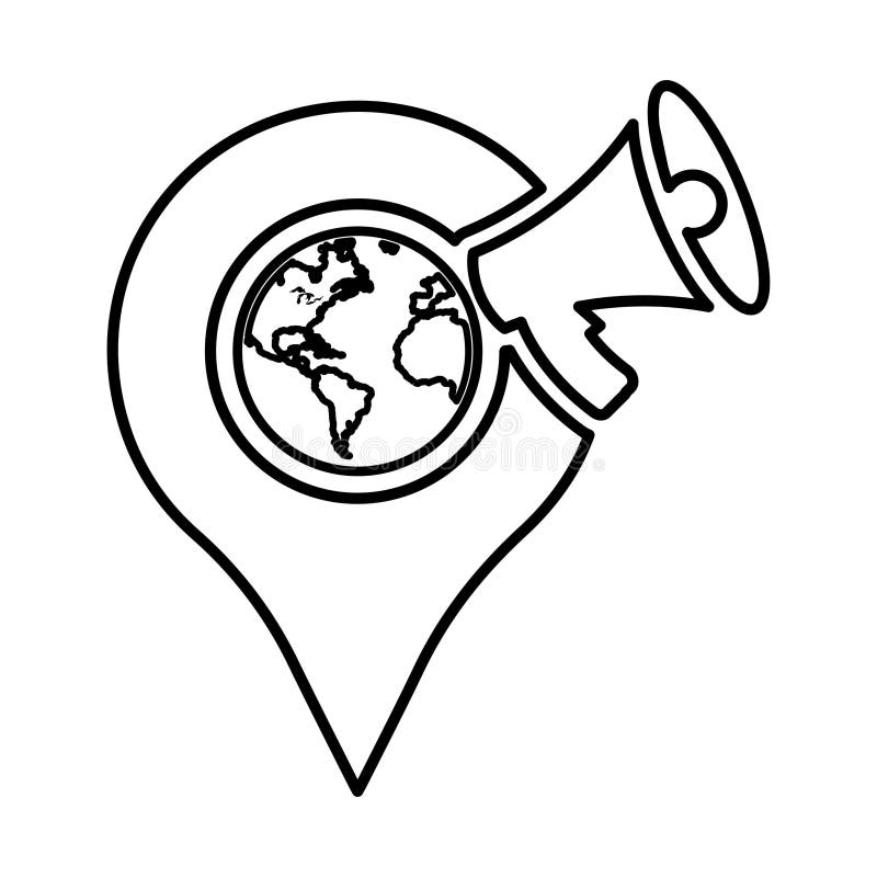 Global Location Icon stock vector. Illustration of network - 270572395