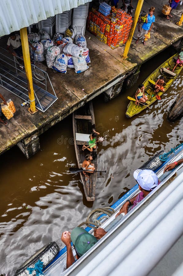 Local Market on the Amazon River, Brazil Editorial Image - Image of ...