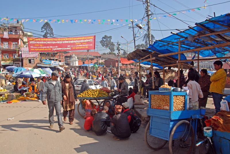 Local Market-Kathmandu editorial stock image. Image of tour - 22461584