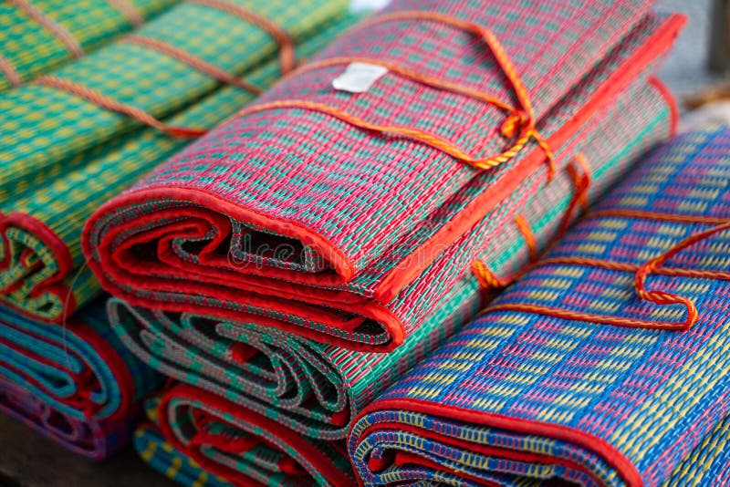 Local Mat Handcraft Thai Style Stock Photo - Image of style, basketry ...