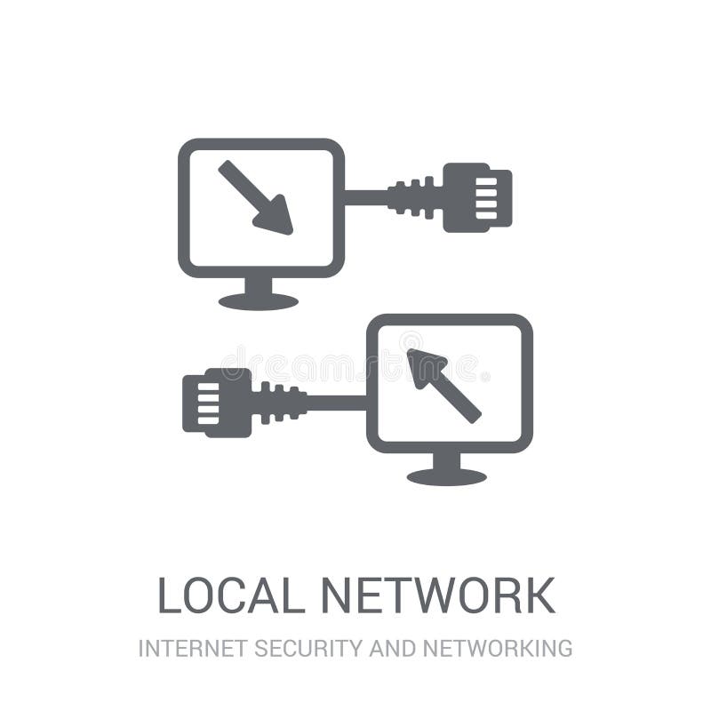 Local Network Icon. Trendy Flat Vector Local Network Icon on White ...