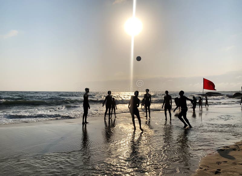 Local People Having Fun on the Beach Stock Image - Image of brazil ...
