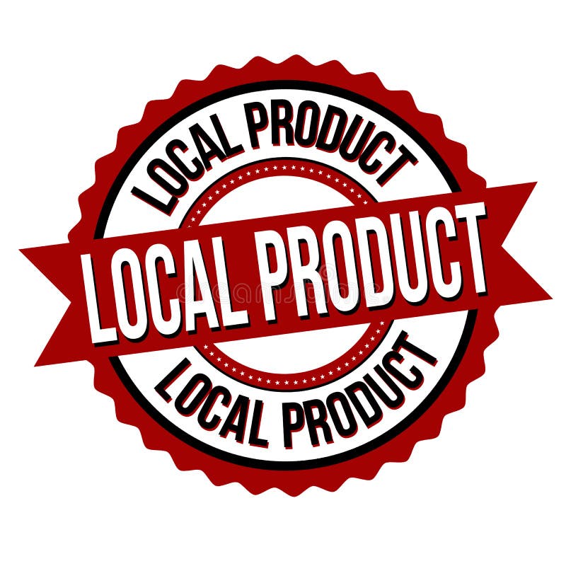 Local Product Label. Local Product Round Band Sign Stock Vector ...