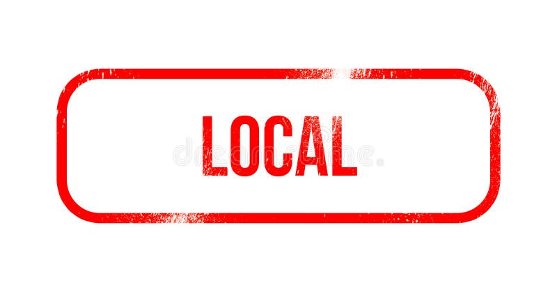 Local - Red Grunge Rubber, Stamp Stock Illustration - Illustration of ...