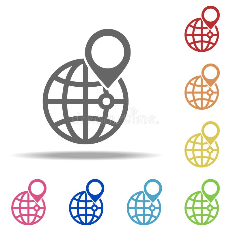 Local Seo Icon. Elements of Seo & Development in Multi Colored Icons ...