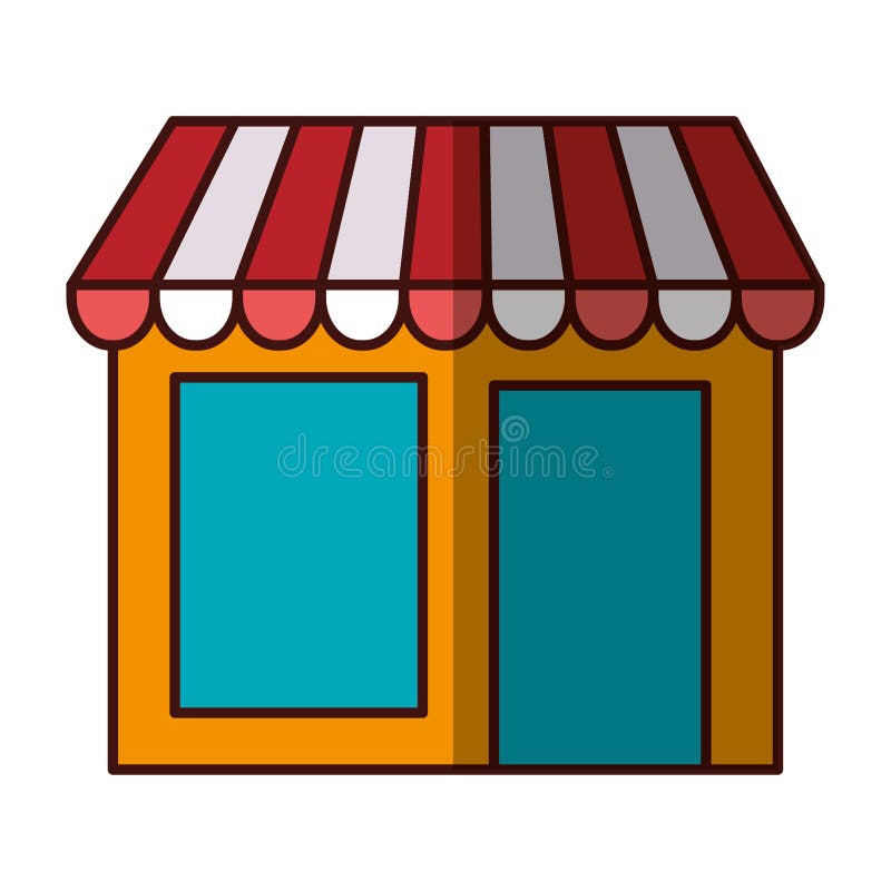 Local shop building stock vector. Illustration of cafe - 80770255