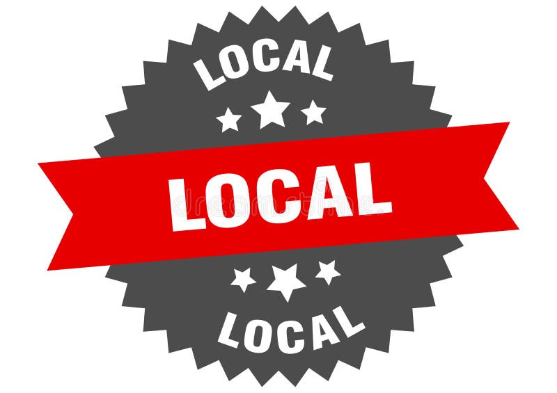 Local Sign. Local Circular Band Label. Local Sticker Stock Vector ...