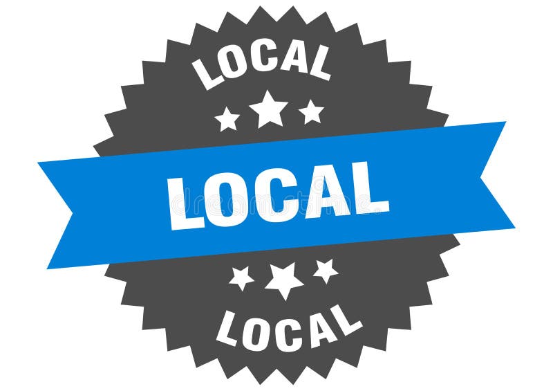 Local Sign. Local Circular Band Label. Local Sticker Stock Vector ...