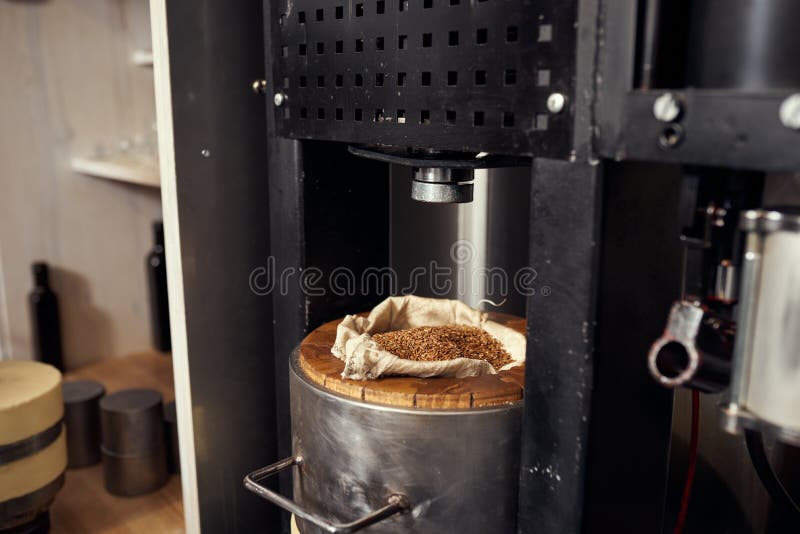 Local Small Seed Oil Production. Fresh Extra Virgin Linseed Oil ...