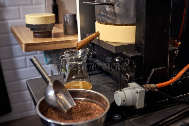 Local Small Seed Oil Production. Fresh Extra Virgin Linseed Oil ...