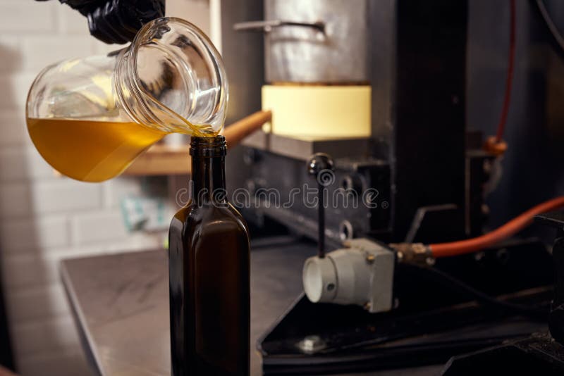 Local Small Seed Oil Production. Fresh Extra Virgin Linseed Oil ...