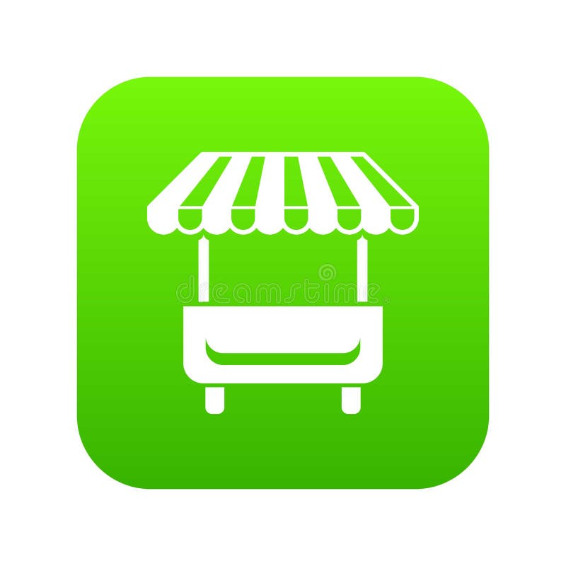 Local Stall Icons Vector Hexahedron Stock Vector - Illustration of roof ...