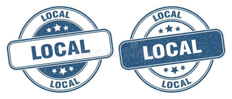 Local stamp on white stock vector. Illustration of home - 142210621