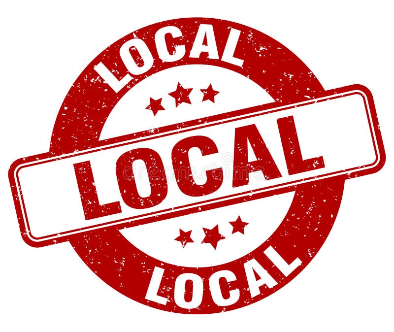 Local Stamp. Local Label. Round Grunge Sign Stock Vector - Illustration ...