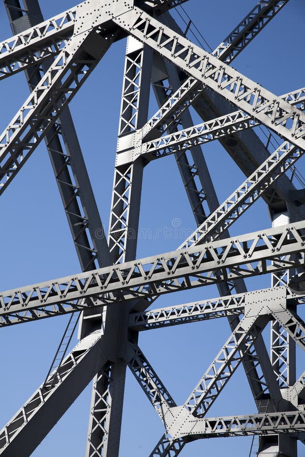 Local steel bridge stock image. Image of contact, paint - 28183581