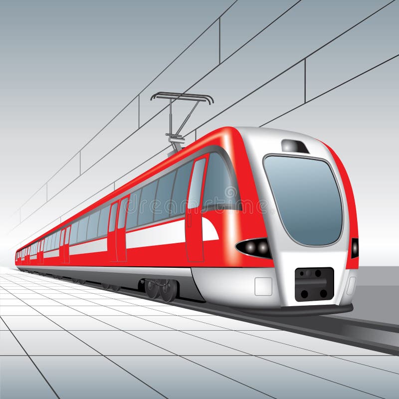 Local train stock vector. Illustration of railway, train - 40749429