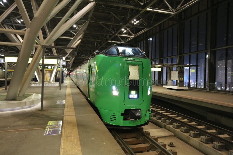 Local Train Stop at Asahikawa Station Waiting Editorial Stock Image ...