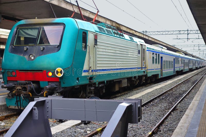 Local Train Stop Railway Station Platform Stock Image - Image of ...