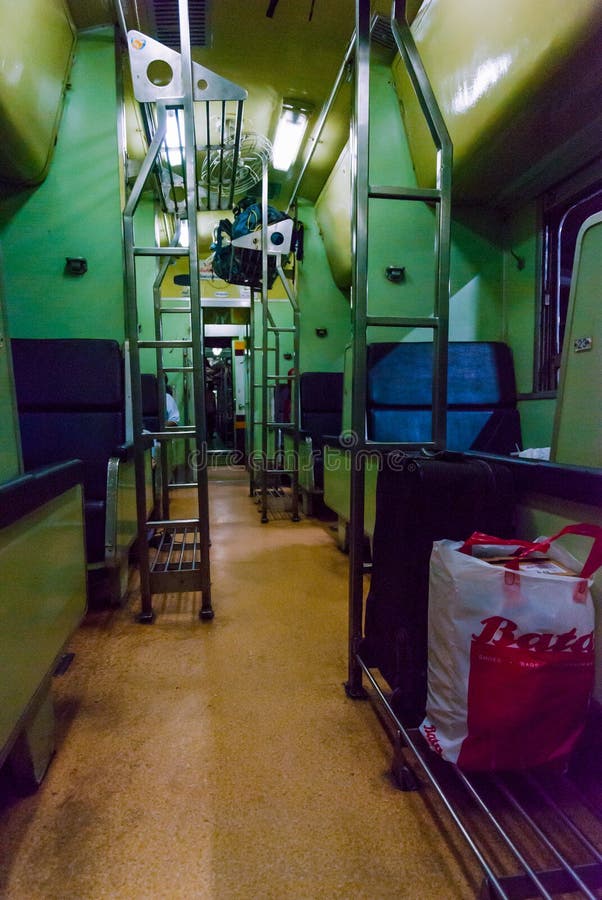 Local train, Thailand editorial photo. Image of ceiling - 129928806