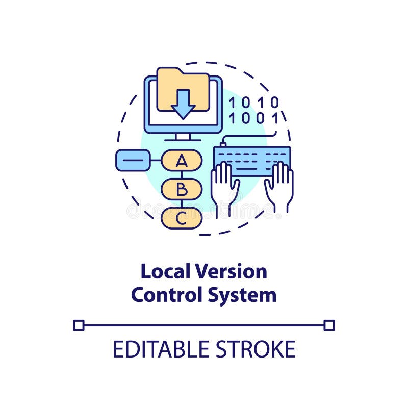 Local Version Control System Concept Icon Stock Illustration ...