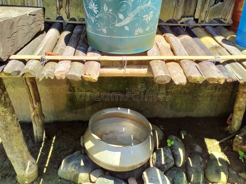 Local Water Filter Made Bamboo Plastic Silver Stock Photo - Image of ...