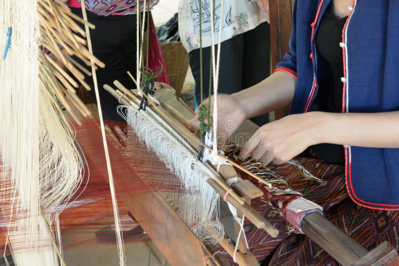 Weaving with Local Apparatus Stock Image - Image of skill, culture ...