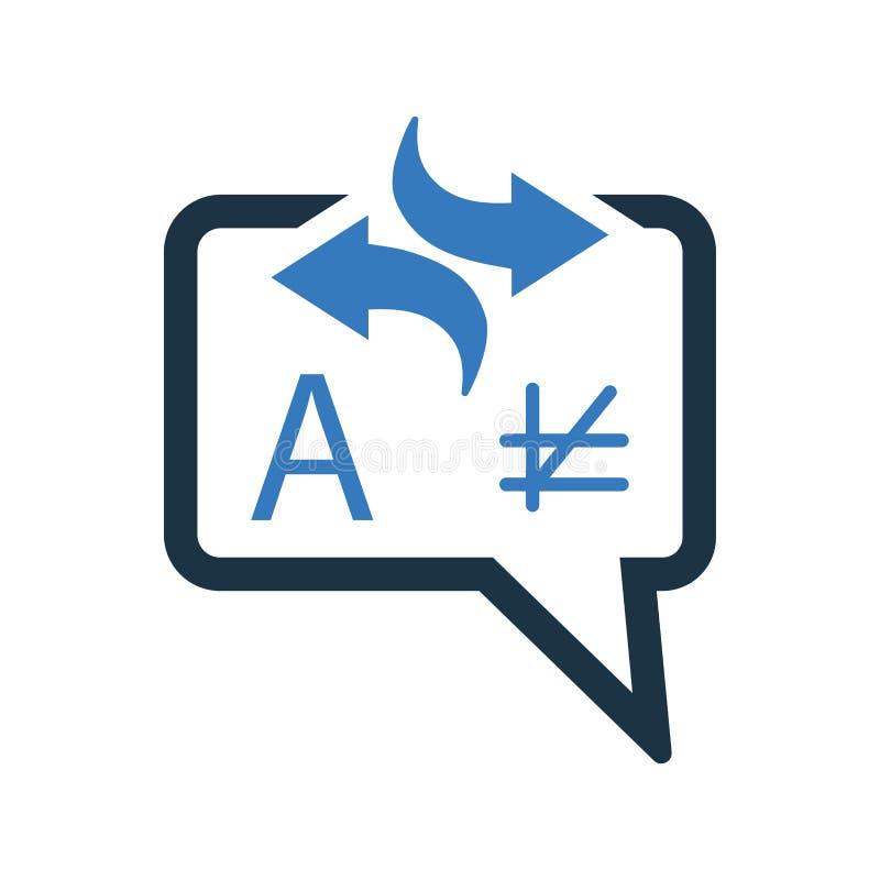 Localization and Translation Icon. Simple Editable Vector Graphics ...