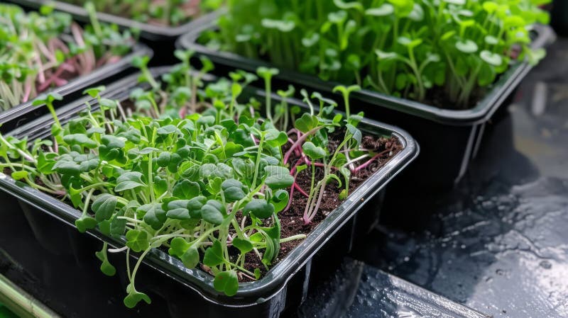 Localized Microgreen Packaging Strategies Stock Illustration ...