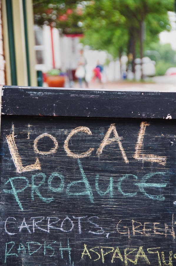 Locally Grown Foods Sign stock photo. Image of growing - 15950796