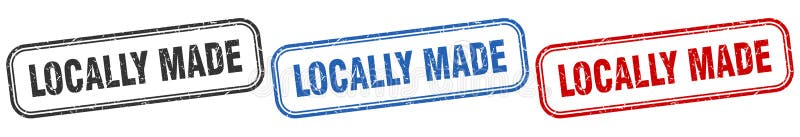 Locally Made Sticker or Badge Stock Vector - Illustration of decorative ...