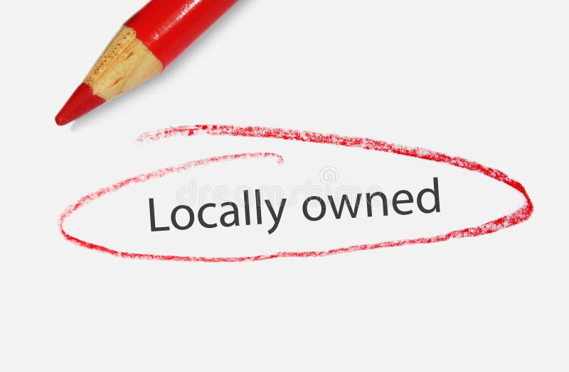 Locally owned stock photo. Image of owner, announce, business - 44371228