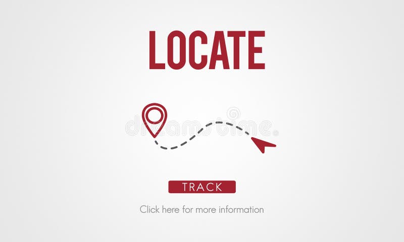 Locate Location Direction Destination Position Concept Stock ...