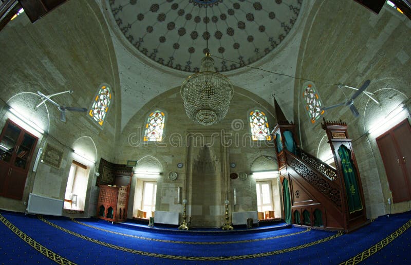 Ferhat Pasha Mosque Interior Stock Image - Image of culture, building ...