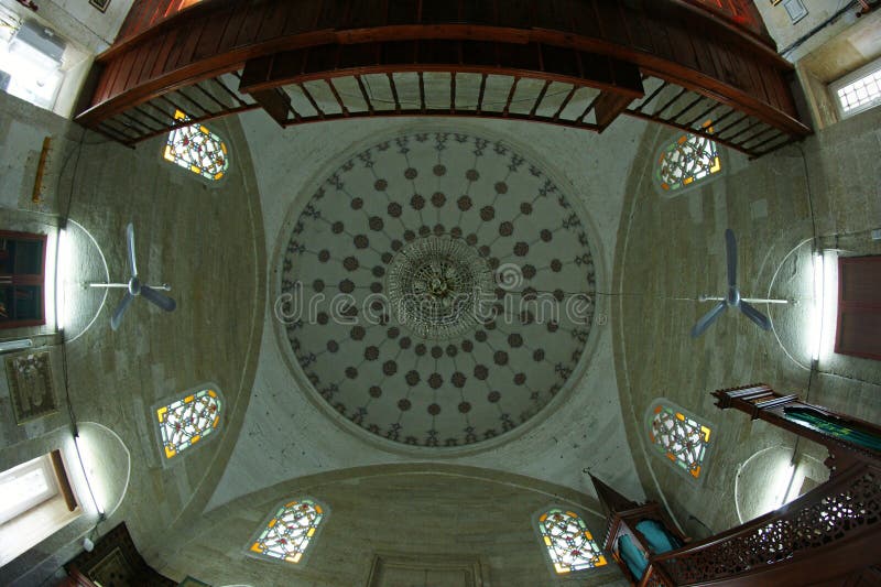 Ferhat Pasha Mosque Interior Stock Image - Image of culture, building ...