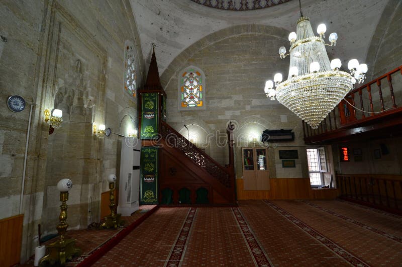 Ferhat Pasha Mosque Interior Stock Image - Image of culture, building ...