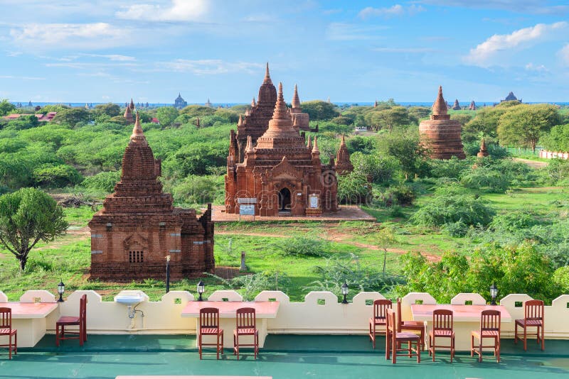 Amazing View of Bagan Temples, Myanmar Stock Image - Image of bagan ...