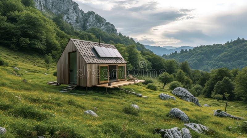 Located in a Remote Mountain Valley this Offgrid Cabin is Completely ...
