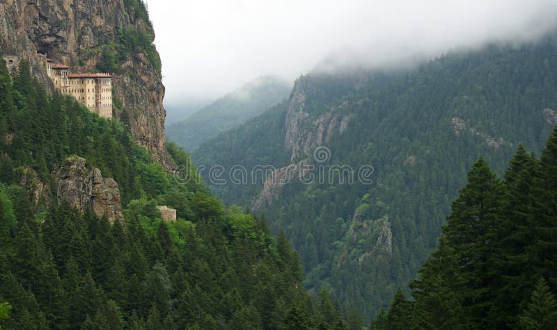 Sumela Monastery stock photo. Image of landscape, hill - 272689886