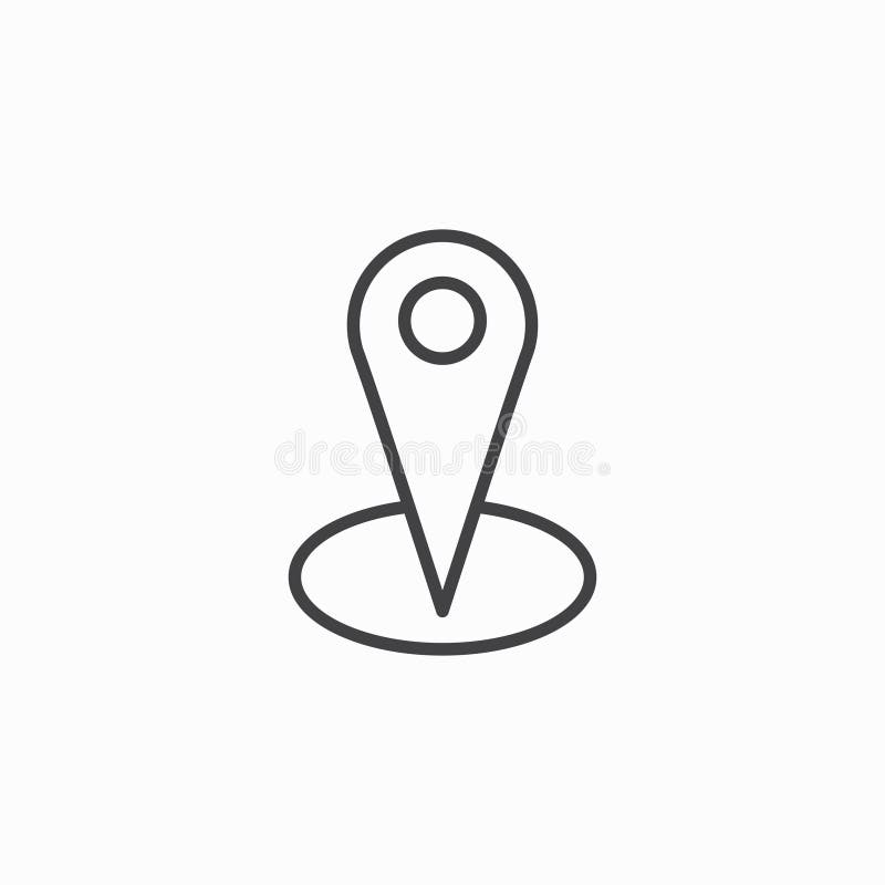 Located vector icon set stock vector. Illustration of location - 340398735