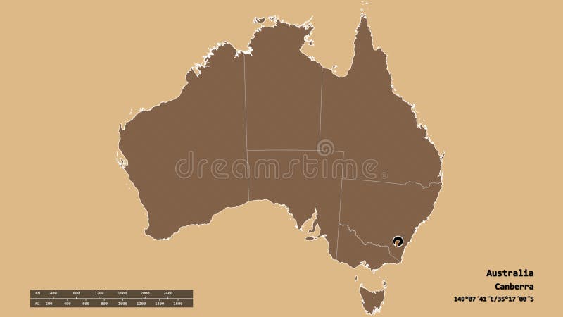 Location of Australian Capital Territory, Territory of Australia ...