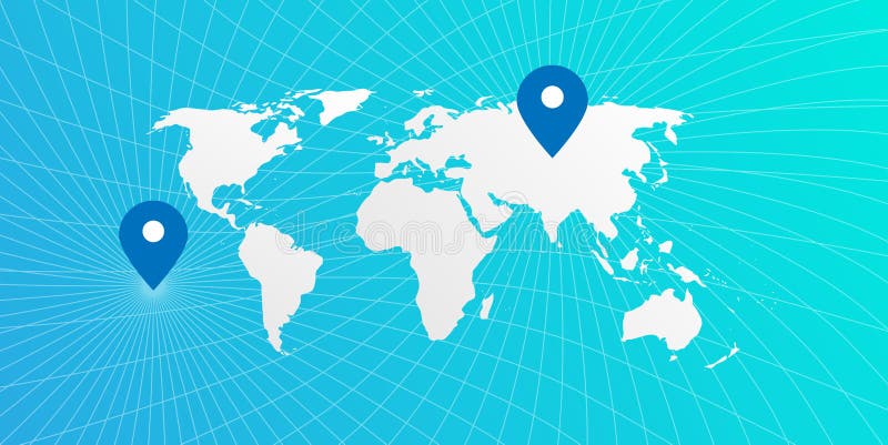 Add, Pin, Location, Map Blue Business Logo and Business Card Template ...