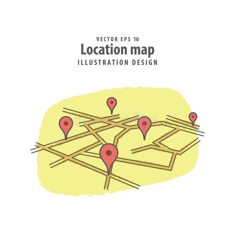 Location Check Sign Folding on White Background 3d Render Concept Stock ...